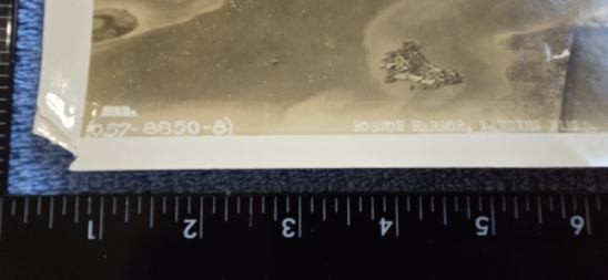 VINTAGE AERIAL PHOTO - BOSTON HARBOR / LANDING FIELD / LOGAN AIRPORT ...