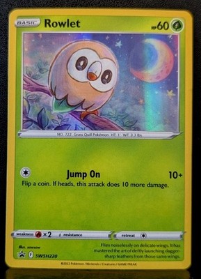 2021 Pokemon Rowlet Holo Basic #SWSH220 | eBay