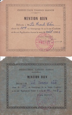 SAIGON Bulletin de l'Institution TABERD école indochinoise Vietnam ...