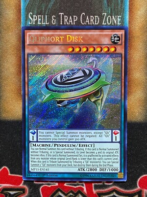Yugioh Qliphort Disk MP15-EN145 Secret Rare 1st Ed NM | eBay