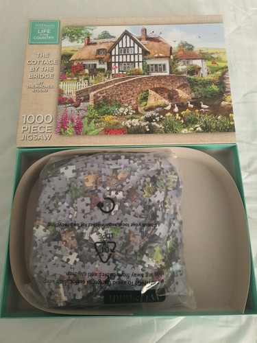 WHSmith Life In The Country The Cottage By The Bridge 1000 Piece Jigsaw ...