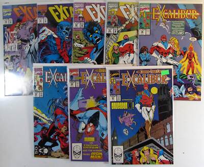 Excalibur Lot of 8 #21, 22, 35, 36, 51, 62, 73, 74 Marvel 1990 1st ...