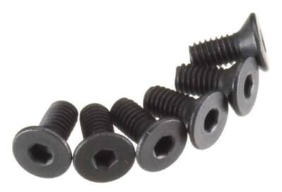 Associated 4675 Flat Head Socket Screws M2.5x0.45x6 (6) TC6 ProLite ...