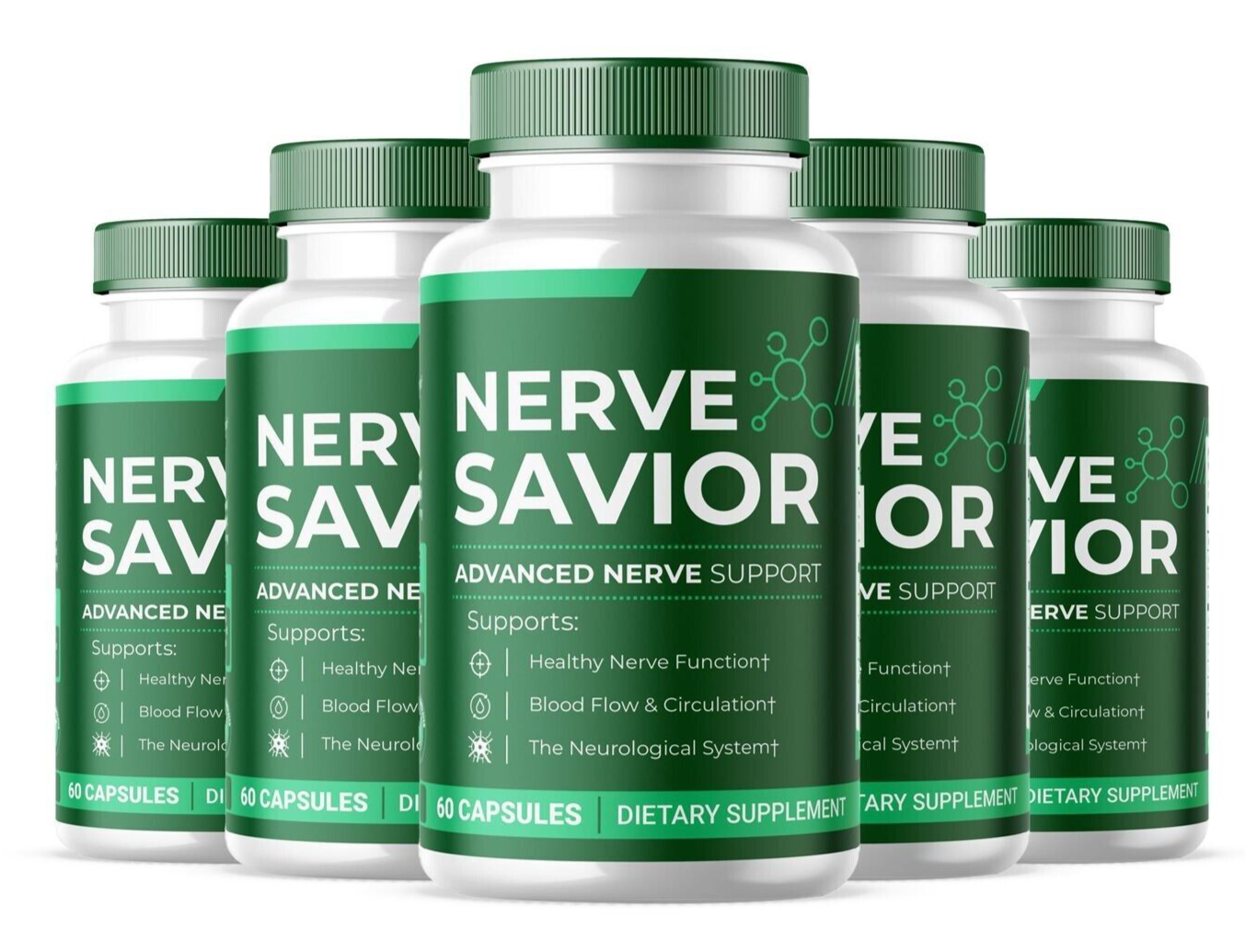 Nerve Savior Health Supplement 5 bottles 300 Capsules New 5 Month Supply | eBay