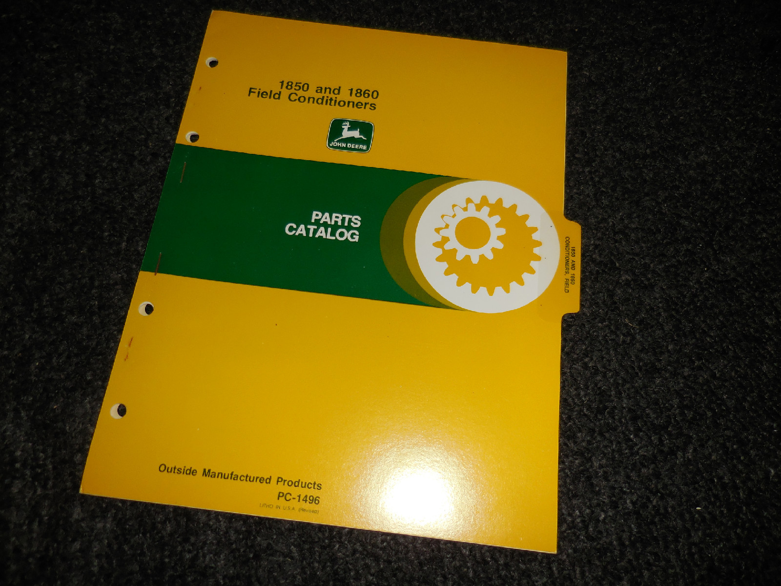 JOHN DEERE 1850 1860 FIELD CONDITIONERS PARTS CATALOG PC-1496 | eBay