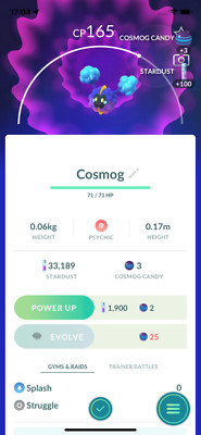 Cosmog Legendary Pokemon ! Registered or Unregistered ! 30 Days ...