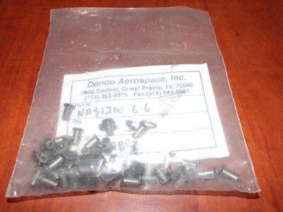 Aerospace Solid Rivets 100° Countersunk Heads NAS1200-6-6 | eBay
