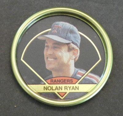 1990 TOPPS BASEBALL METAL COIN NOLAN RYAN #25 | eBay