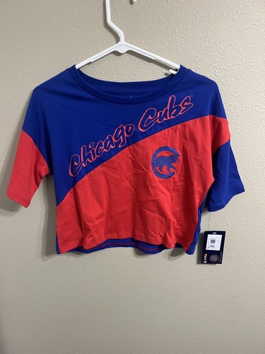 Girls MLB Genuine Merchandise Chicago Cubs Crop Top Brand NWT Size 10/ ...