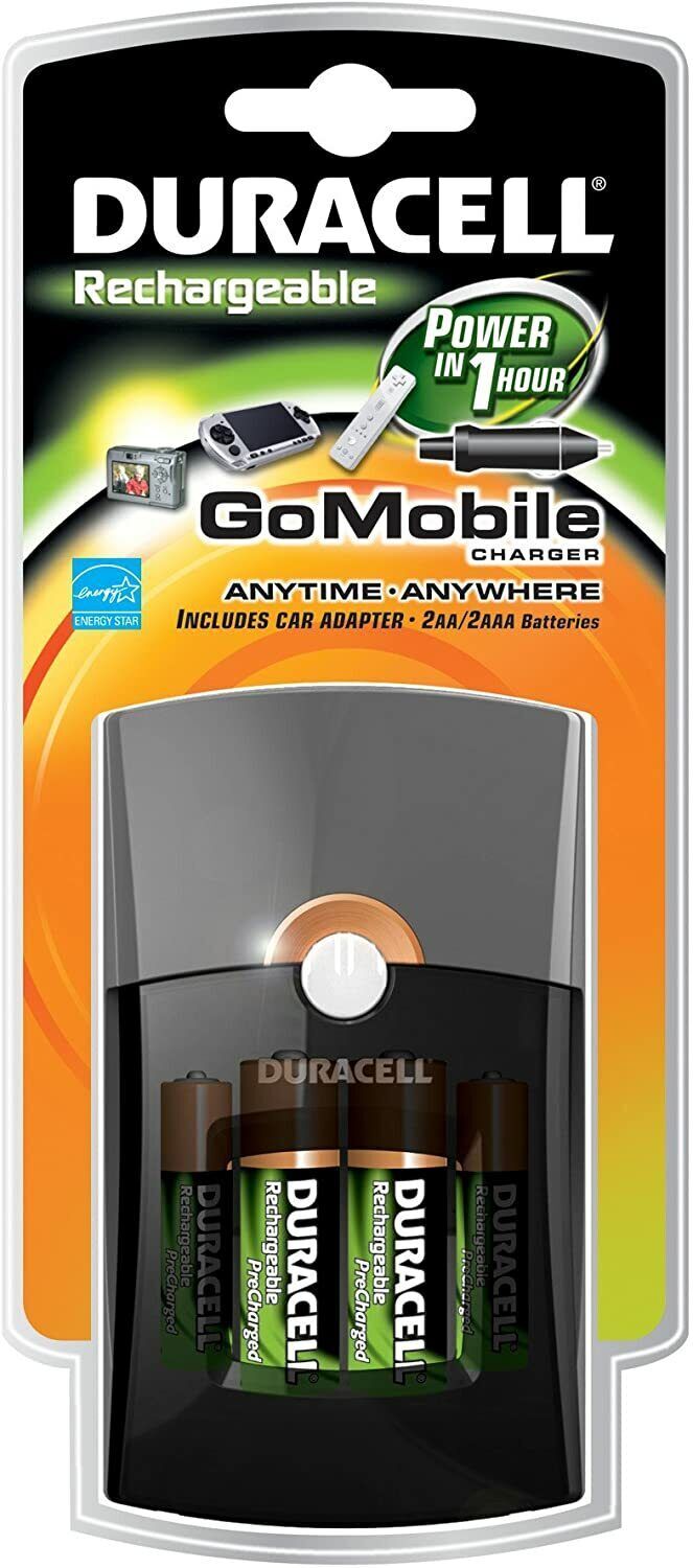AAA Duracell Rechargeable batteries Ni-MH with or w/o Fast Charger lot ...