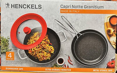 Henckels Capri Notte Granitium Ultra Durable Nonstick 4-piece Pan Set ...
