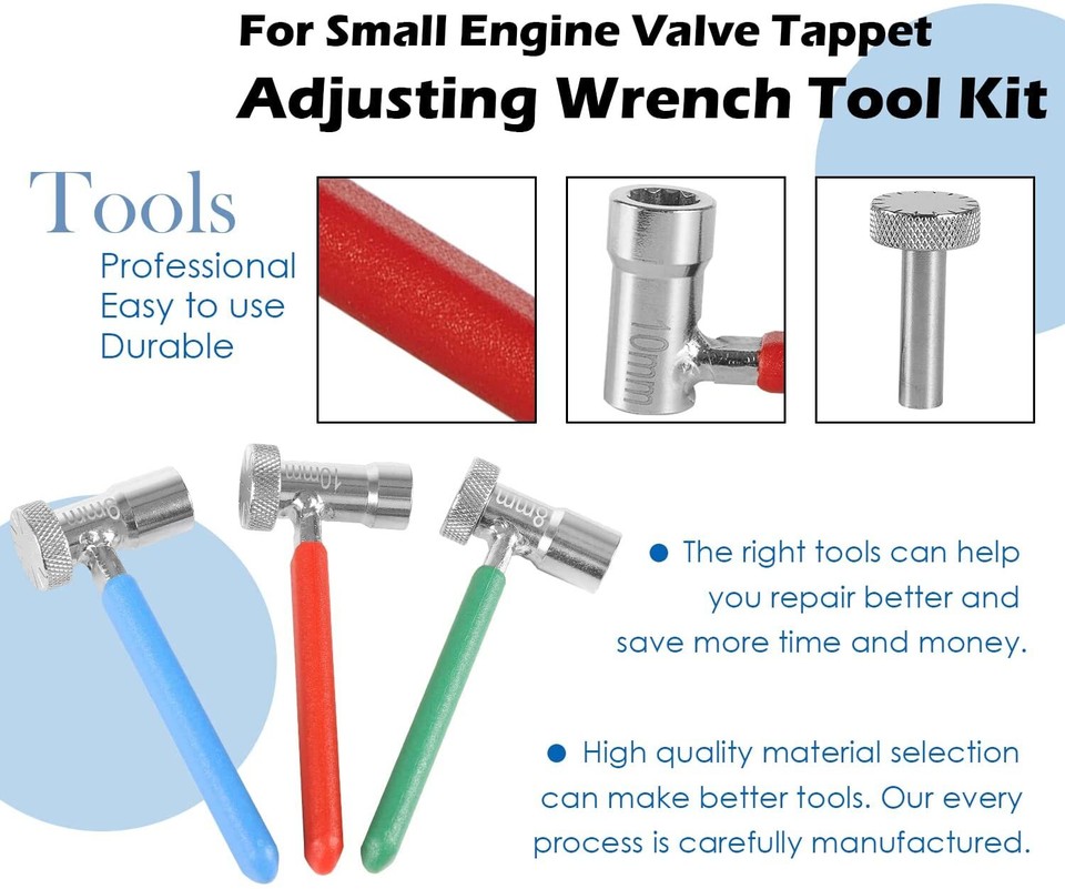 Valve Tappet Adjusting Wrench Tool Kit For Most Motorcycles ATVs ...