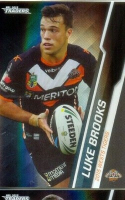 2015 NRL Traders BLACK Parallel Card PS136 Luke Brooks - Wests Tigers ...
