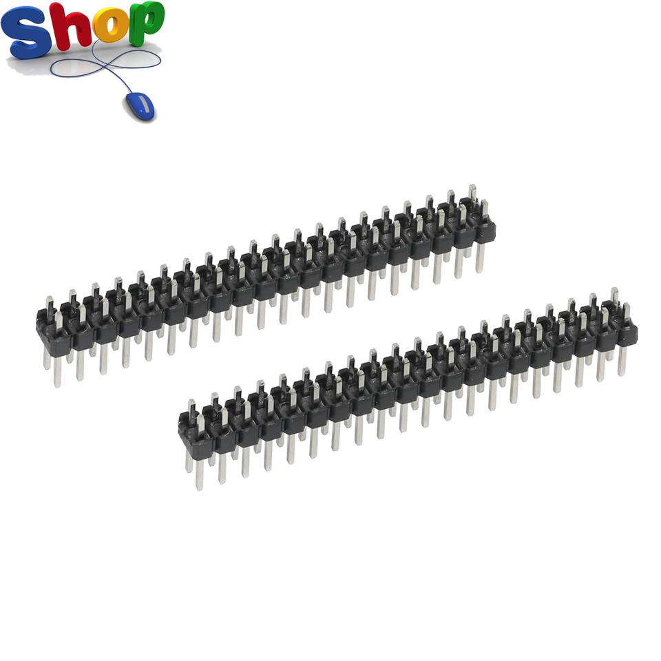 20PCS 2 * 20P Strip Double Row Straight Connector 2.54Mm Pin Headers ...