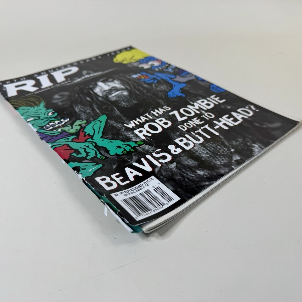 RIP Magazine Jan 1997 Rob Zombie Beavis Butt-Head 10th Anniversary ...