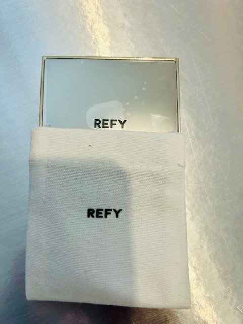 REFY Stainless Steel Compact Mirror With Branded Dust Bag- with ...