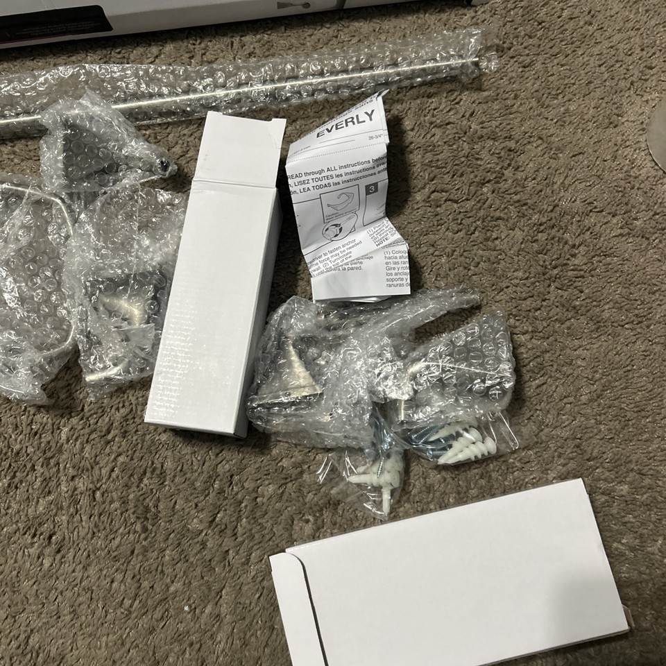 Delta EVE63-BN Everly Bath Set - Towel Ring/Toilet Paper Holder/24 ...