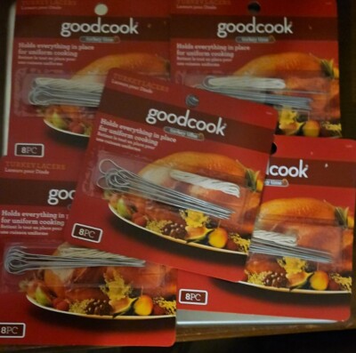 (5) Good Cook Turkey Time Turkey Lacers with String 8 Pieces Each 4 ...