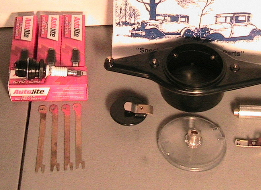 1928-1931 Model A Ford Super Deluxe Tune-up Kit with Clear Distributor ...