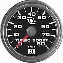 Hewitt 2000F Universal Diesel EGT/Pyrometer & 80 Psi Boost Gauge-2 ...