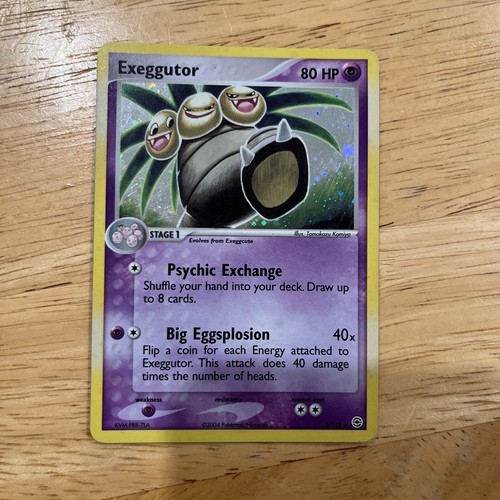 Exeggutor 5/112 Holo Rare Fire Red & Leaf Green Vintage 2004 Pokémon ...