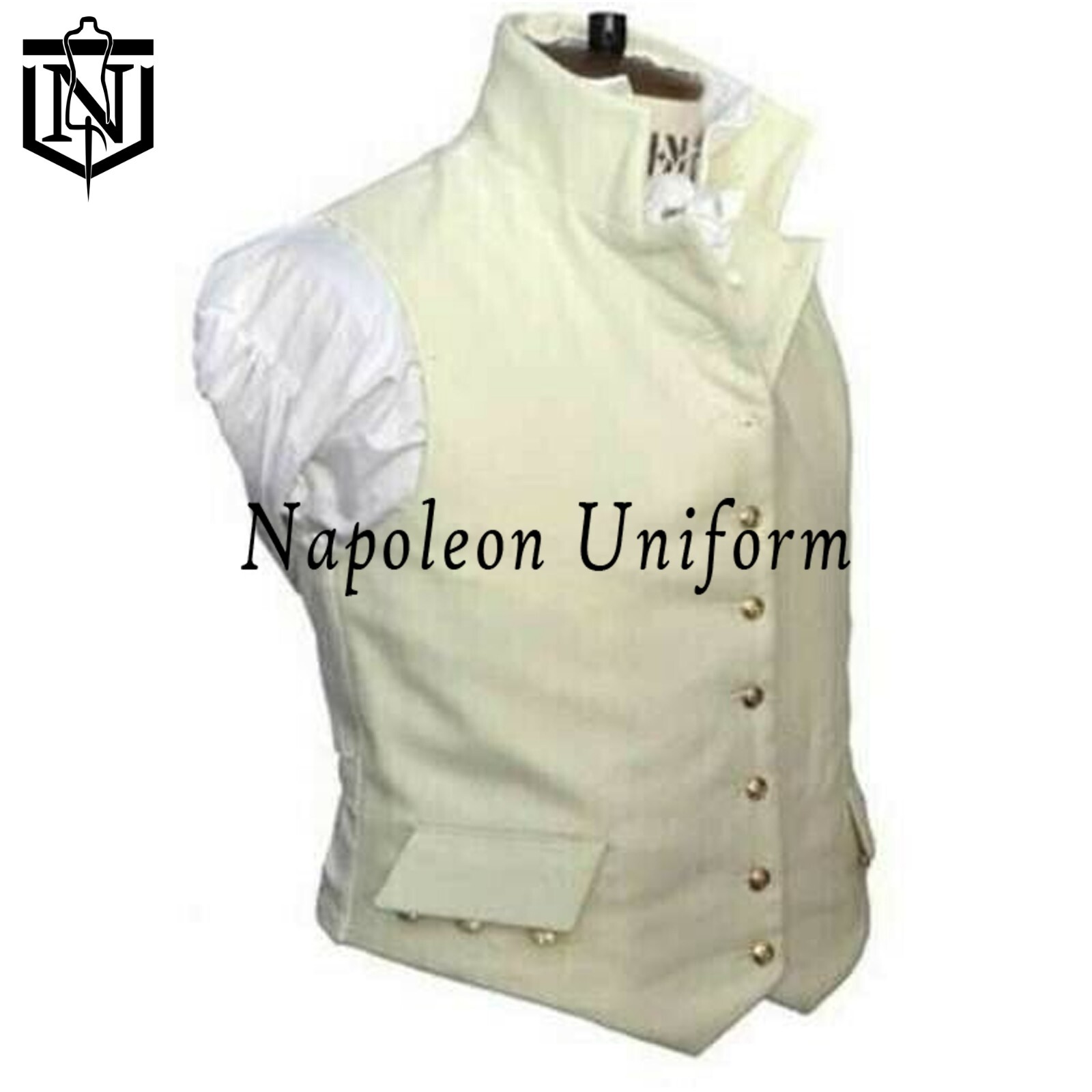 Men’s Napoleonic Green Military Tailcoat, French Army Uniform Jacket ...