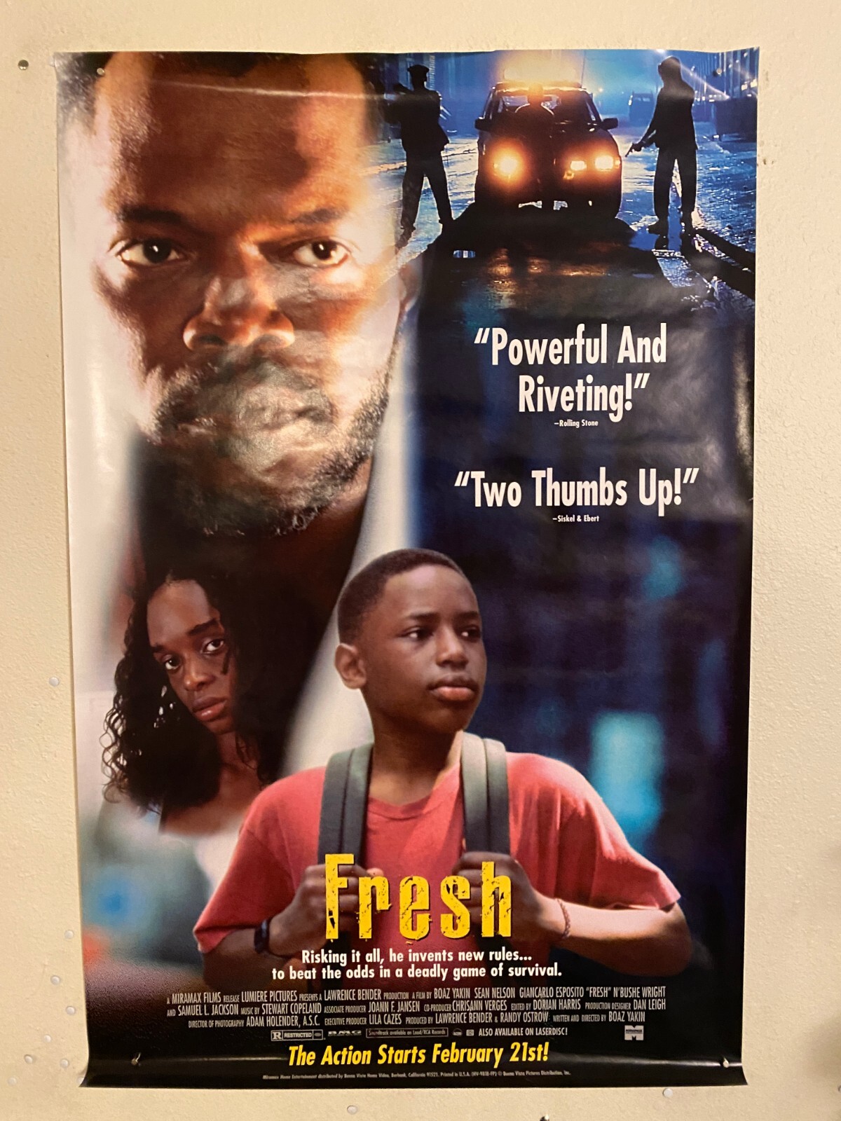 Poster: Fresh (1994): Samuel L Jackson, original movie VHS DVD promo ...