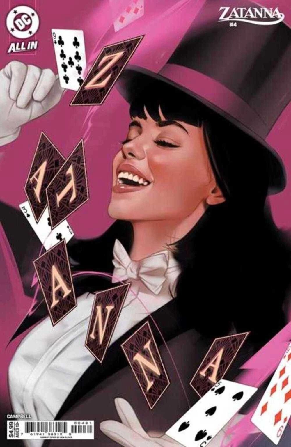 Zatanna Comic 4 First Print Cover B Oliver Card Stock Variant 2025 ...
