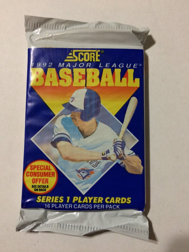 1992 Score Baseball Cards Series 1 One Unopened Pack | eBay