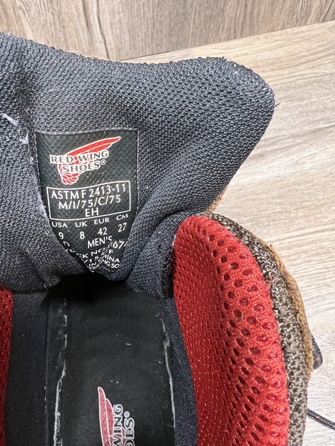 Mens Red Wing 6674 Hiker Work BOOTS Aluminum Toe Waterproof Size 9 for ...