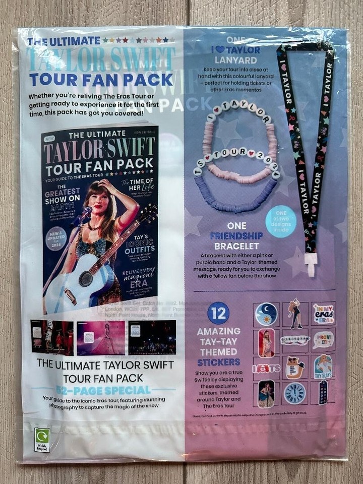 2024 Ultimate TAYLOR SWIFT Fan Pack CONCERT LANYARD Friendship Bracelet ...