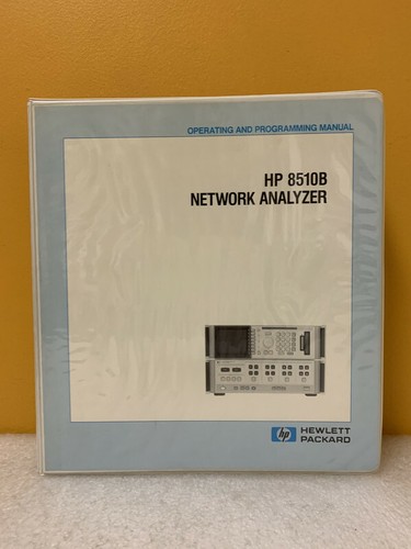 HP 08510-90070 8510B Network Analyzer Operating and Programming Manual | eBay