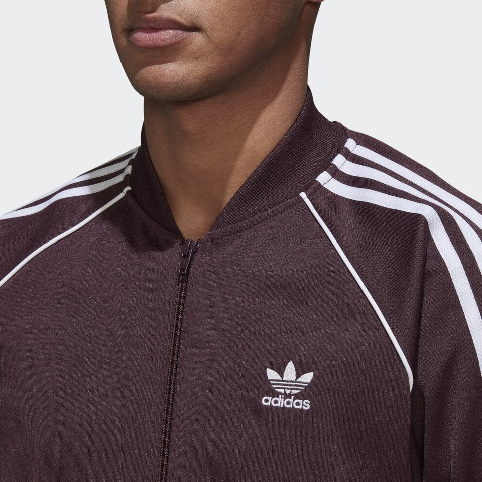 Adidas Originals Classics Superstar Track Jacket Shadow Maroon Men's ...
