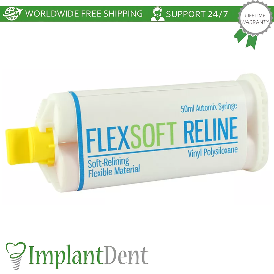 Flex Soft Reline Denture With Primer Set Silicone Based Relining ...