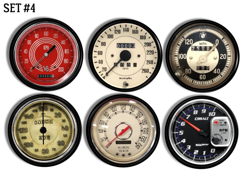Speedometer Cabinet Knob Set Car Motorcycle Man Cave Decor Drawer Pull ...