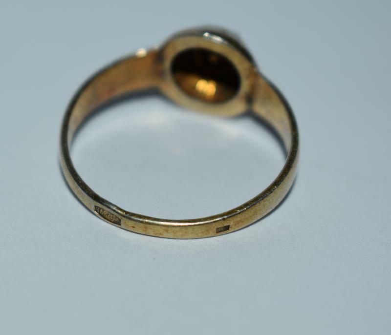 Vintage Elegant Ring Silver 875 Standart Gold Plated Stamp Jewelry Rare ...