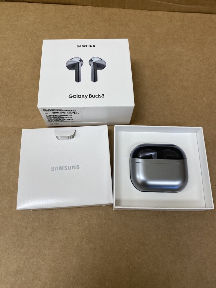 Samsung Galaxy Buds3 SM-R530 True Wireless Bluetooth Earbuds Silver- | eBay