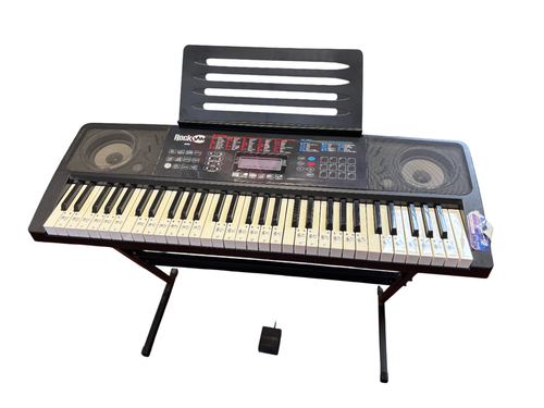 RockJam RJ761 61-Key Electronic Keyboard Piano - With Stand, Pedal - M ...