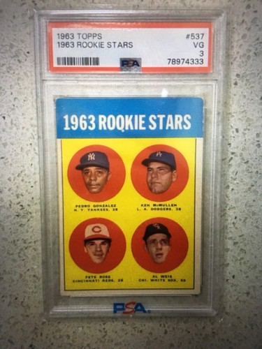 1963 Topps Set-Break #537 Pete Rose PSA 3 VG | eBay