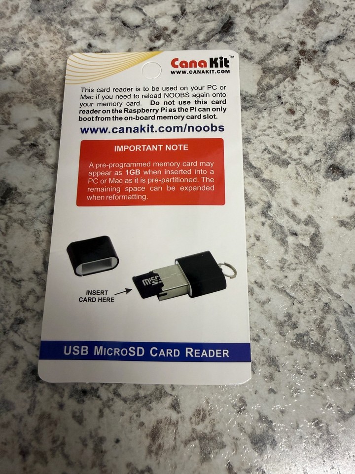 CanaKit USB 2.0 MicroSD / TF Card Reader Adapter – High-Speed • Brand ...