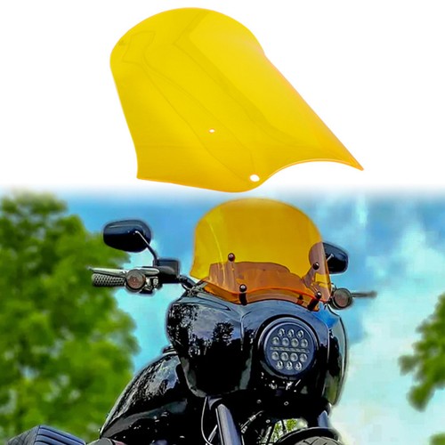 Yellow Front Windshield Guard For Harley Dyna Softail Street Bob Low ...