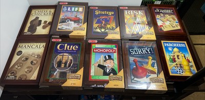 Hasbro Vintage Collection Bookshelf Board Games • 10 Games! Rare! 6 ...