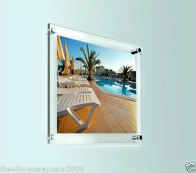 Photo Frame Poster Picture Holder Clear Perspex Acrylic Wall Mounted ...