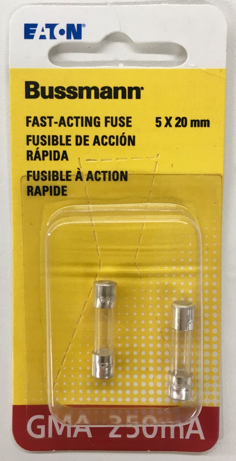 Bussman BP/GMA-250MA 250 mA 5 x 20mm Fast Acting Glass Fuse | eBay