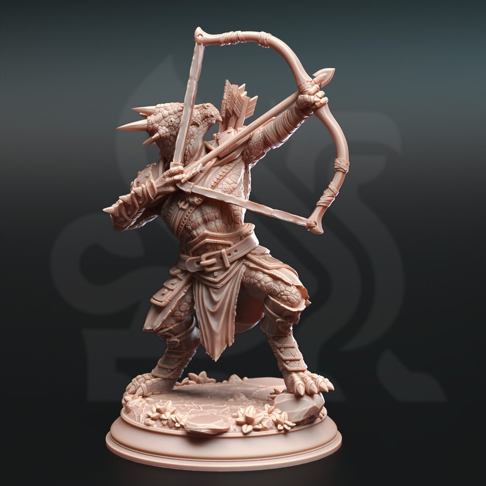 Green Kobolds of Midorius Dragonborn Fighter Rogue Ranger Miniature | D ...
