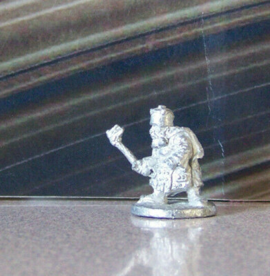 Rare Mini Vintage Dungeons & Dragons Metal Miniature D&D Dwarf w Torch ...