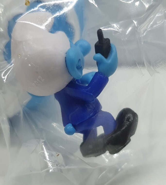 Smurfs Chupa Chups Mini Figure Figurine 4cm 2012 New Business Smurf Egg ...