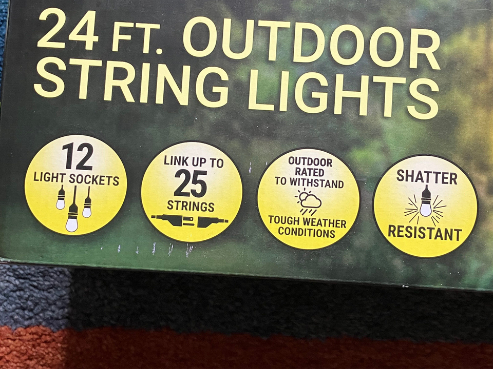 (Open Box) LUMINAR Outdoor 24ft. LED String Lights | eBay