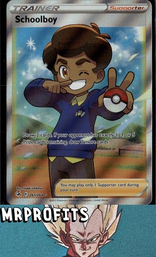 Schoolboy Full Art 261/264 Ultra Rare Fusion Strike Pokemon TCG Near ...