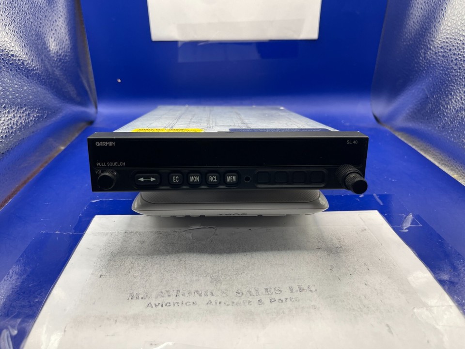 Garmin SL40 VHF COMM RADIO P/N 430-6040-203 WITH FAA FORM 8130-3 | eBay